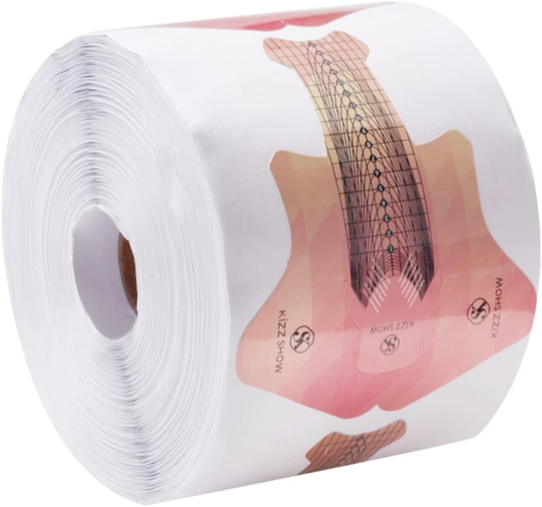 Nail Tip Form 1 Roll Nail Art Extension Paper Holder Detachable Extend ...