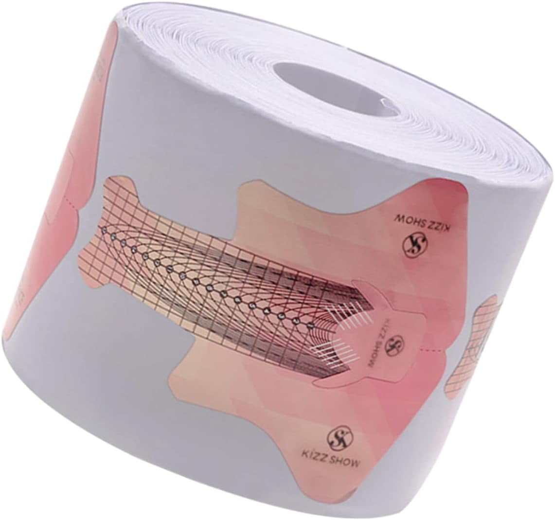 Nail Tip Form 1 Roll Nail Art Extension Paper Holder Tool Manicure Nail ...
