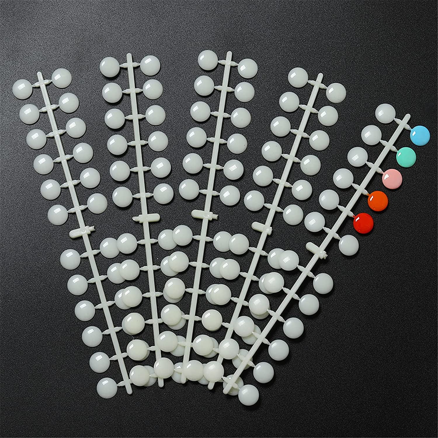 Nail Tips Color Chart, 120 Tips/Pack Flat Back Fake Display Tips with ...