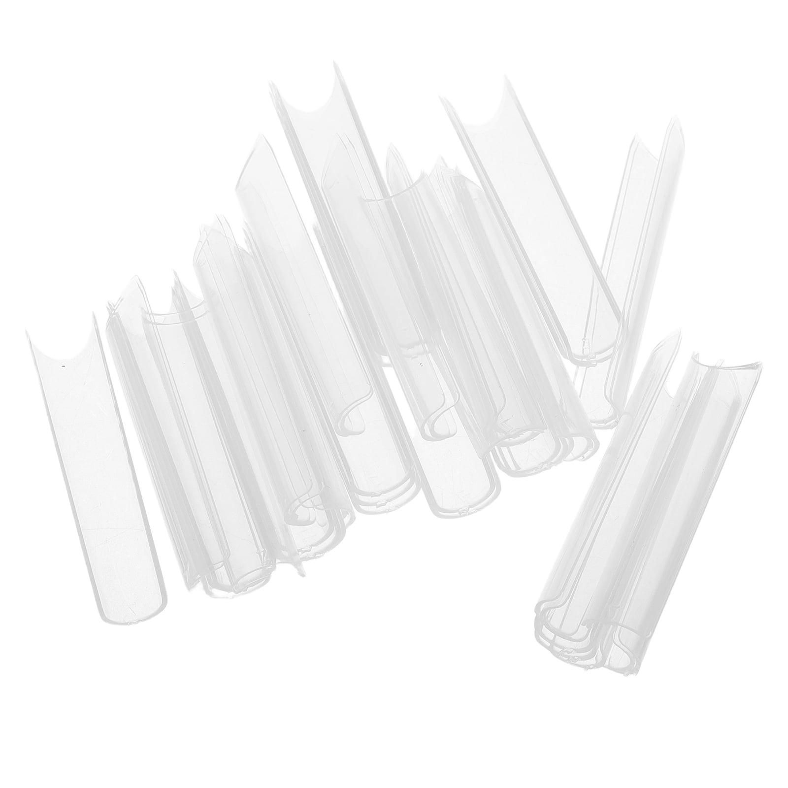 Nail Tips Curve Clear Nail Tips Straight Square French Fake Nail Tips ...