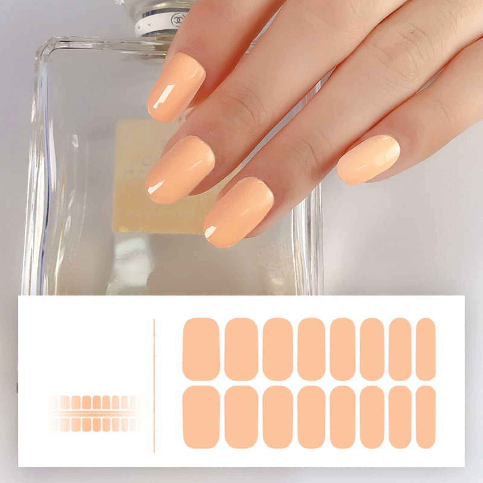 Nail Wrap Stickers - Self Adhesive Color Strips for Manicure - Walmart.com