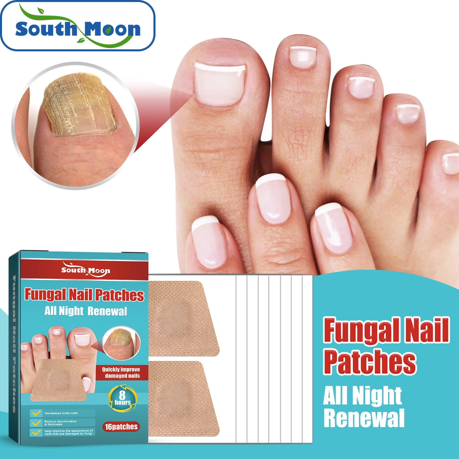 Nail care night patch repair onychomycosis nail damage soft nail ...