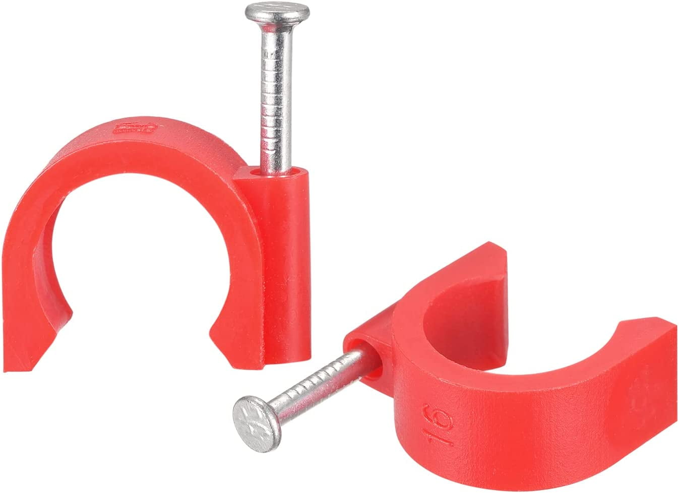 Nail in Cable Clips, 80pcs 20mm PVC Circle Cable Clips with Carbon ...