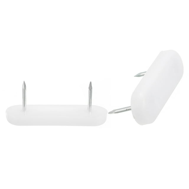 Nail on Furniture Glides, 20 Pack Plastic Double Pins Furniture Sliders ...