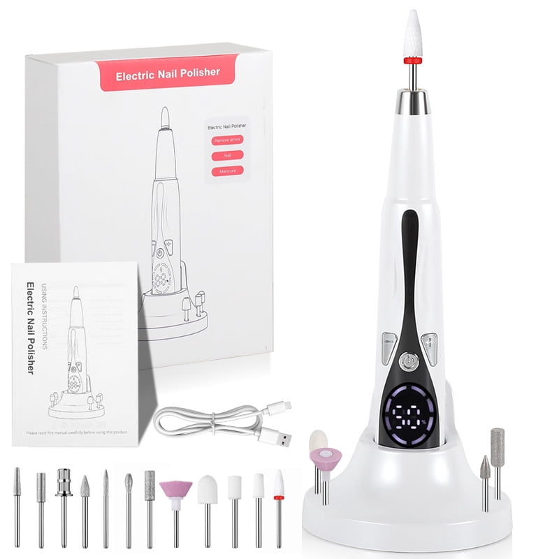 Nail polisher portable electric nail polisher nail tool large screen ...