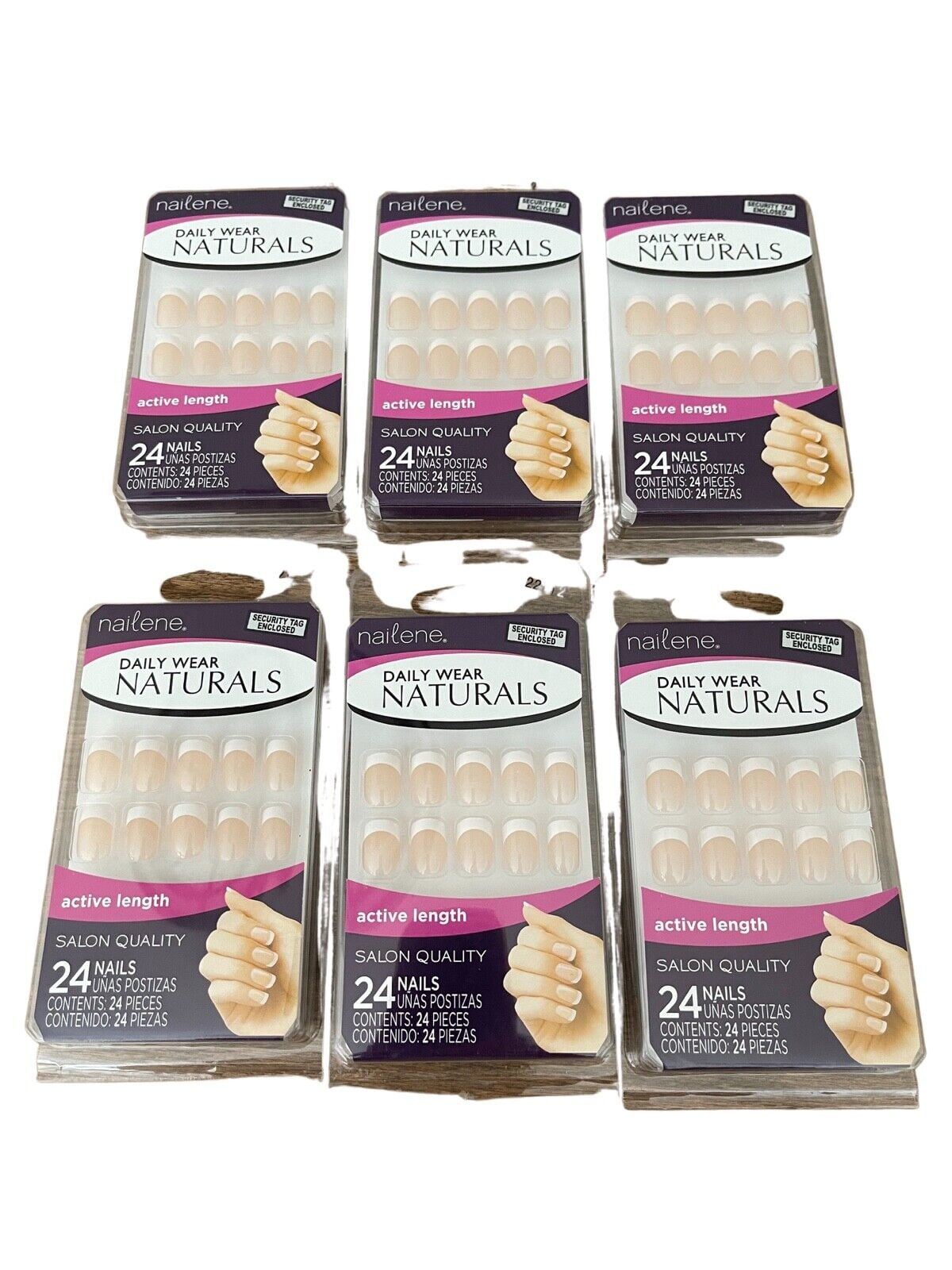 Nailene Daily Wear Naturals French Glue On Nails Active Length #22112 ...