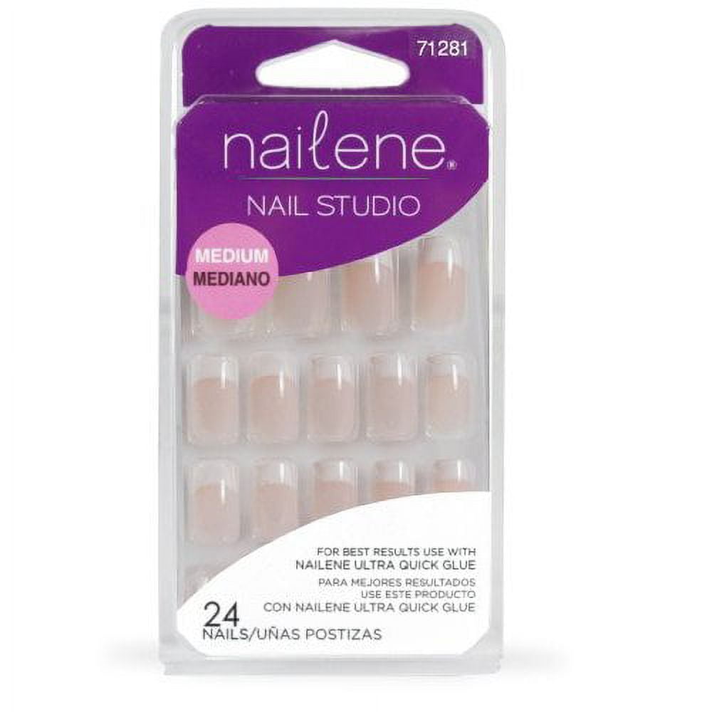 Nailene Nail Studio, Medium Pink, 24 Count - Walmart.com
