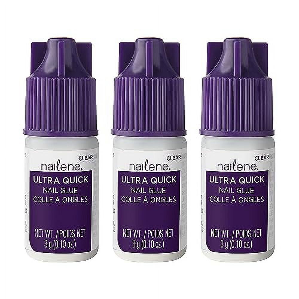Nailene Ultra Quick Nail Glue, 0.10 oz â€“ Durable, Easy to Apply False ...