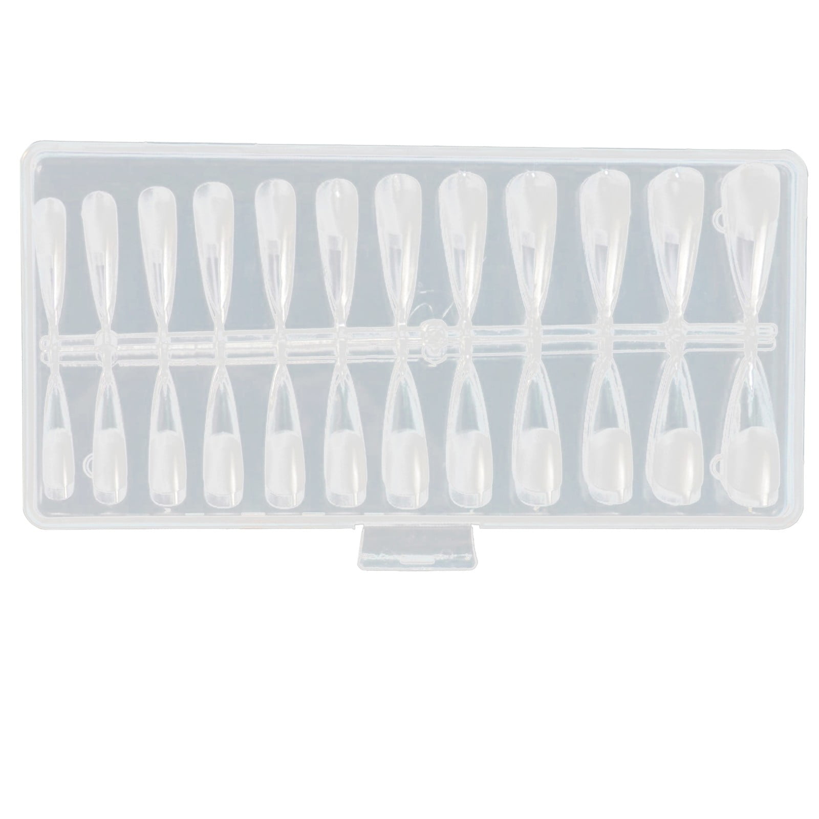 Nails 120 Transparent Water Tube Full Coverage Pressed Nails for DIY ...