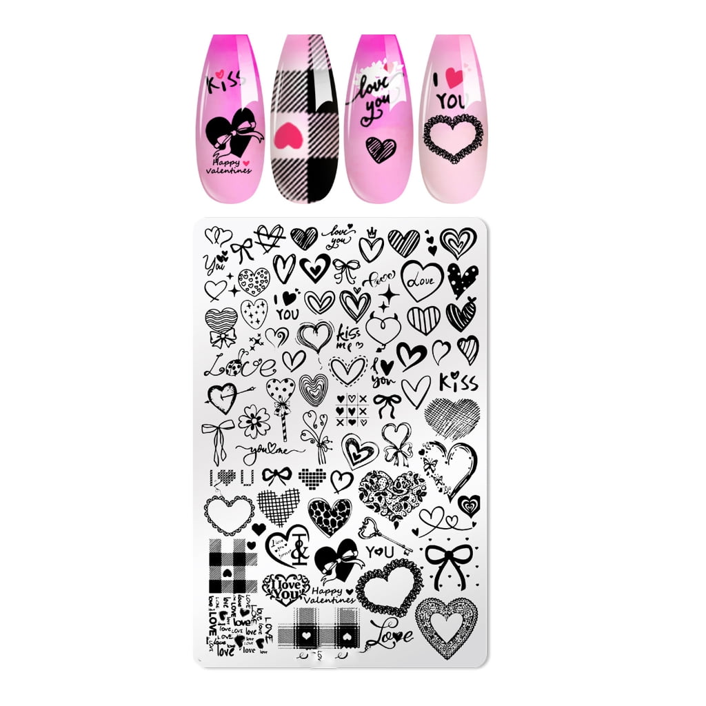 Nails Art Stamping Temeplates Summers Nails Art Stamping Plates Nails ...