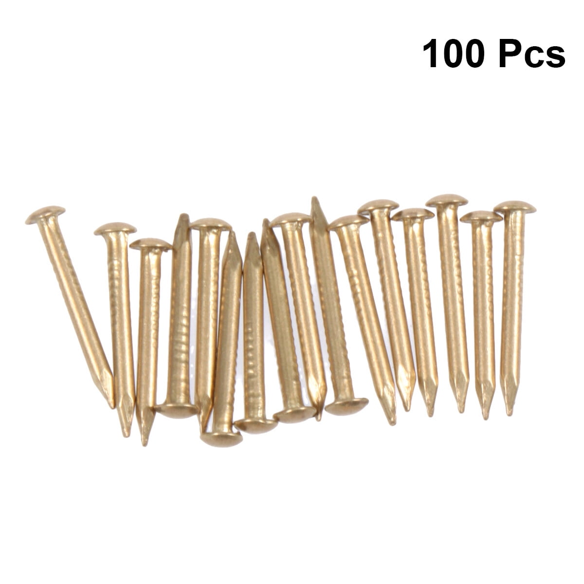 WASHWEPE 100pcs Brass Nails for DIY Projects Installation Antique Style ...