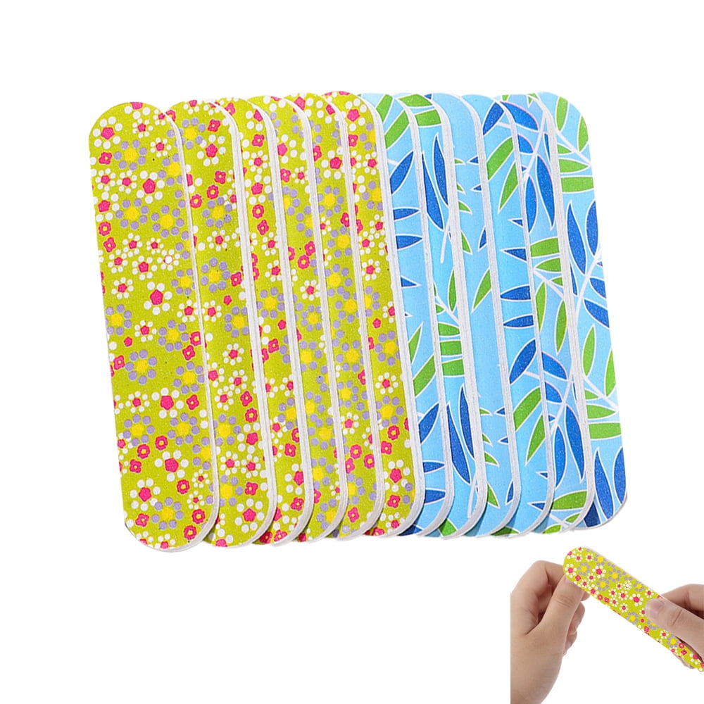 Nails Colorful Nail File Strips Mini Double Sided Filers For Shaping