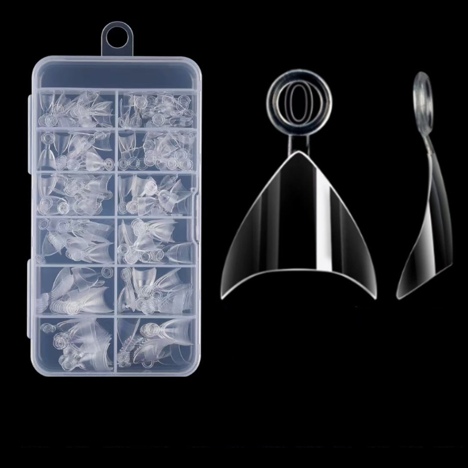 Nails Extension Set Press On Short Semi Adhesive Faux Nails For ...