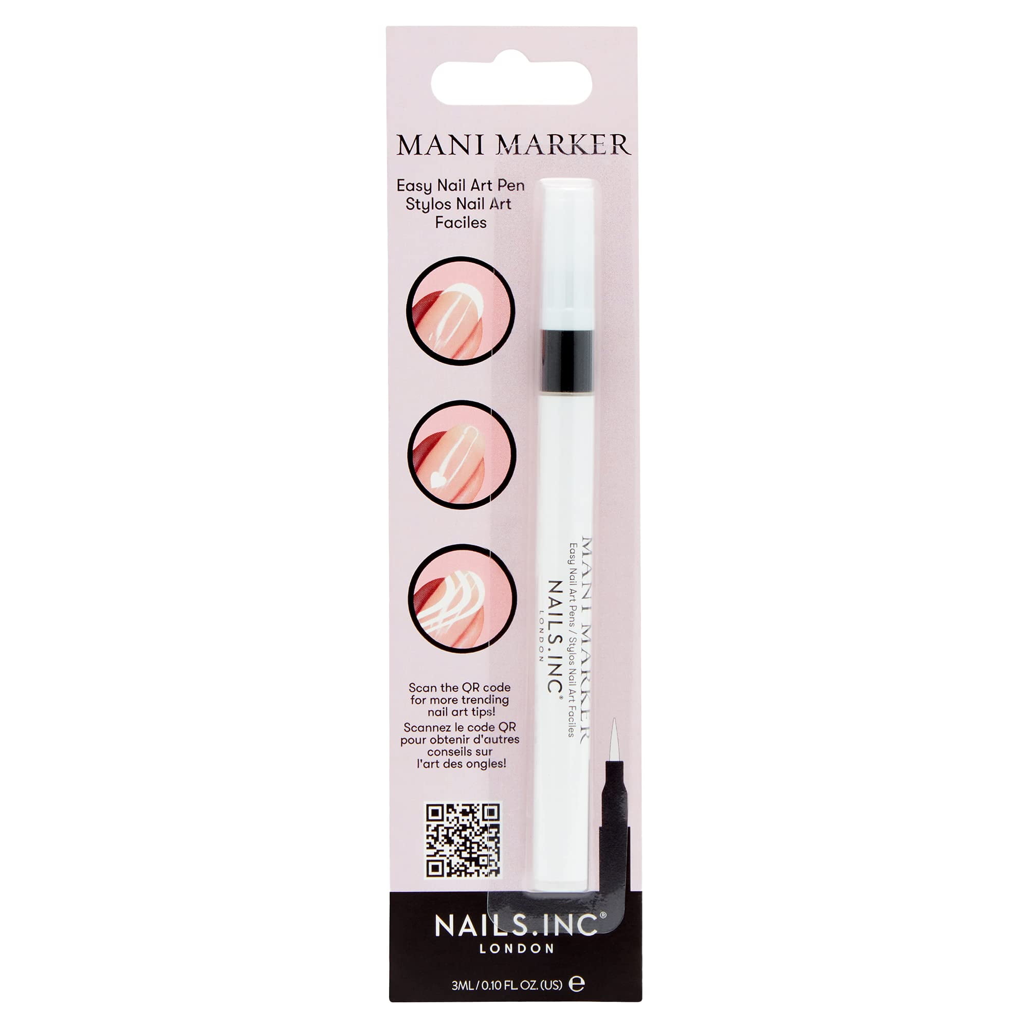 Nails.INC Bright White Mani Marker Nail Pen - Walmart.com