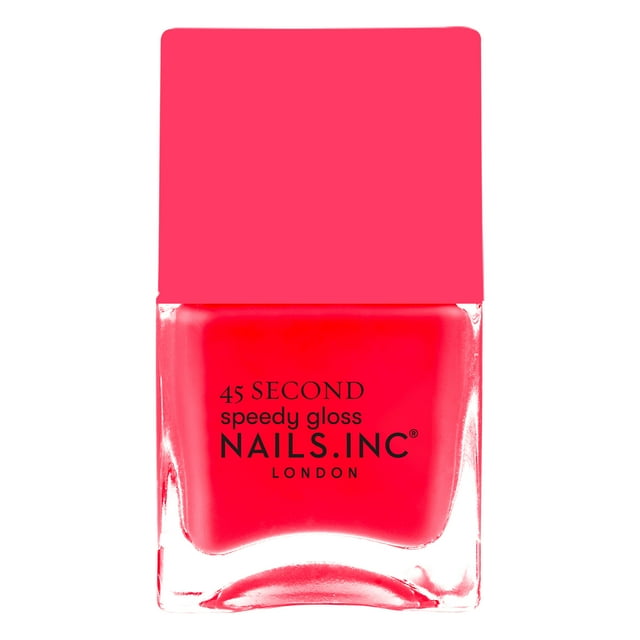 Nails.INC Quick Drying Nail Polish, Charlie, Coral Pink, 0.47 fl oz ...