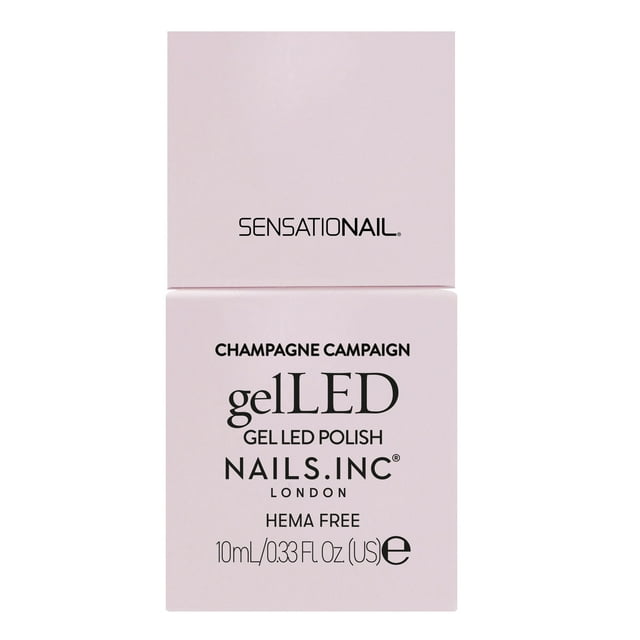 Nails.INC x Sensationail GelLED Gel Nail Polish, Champaign Campaign ...