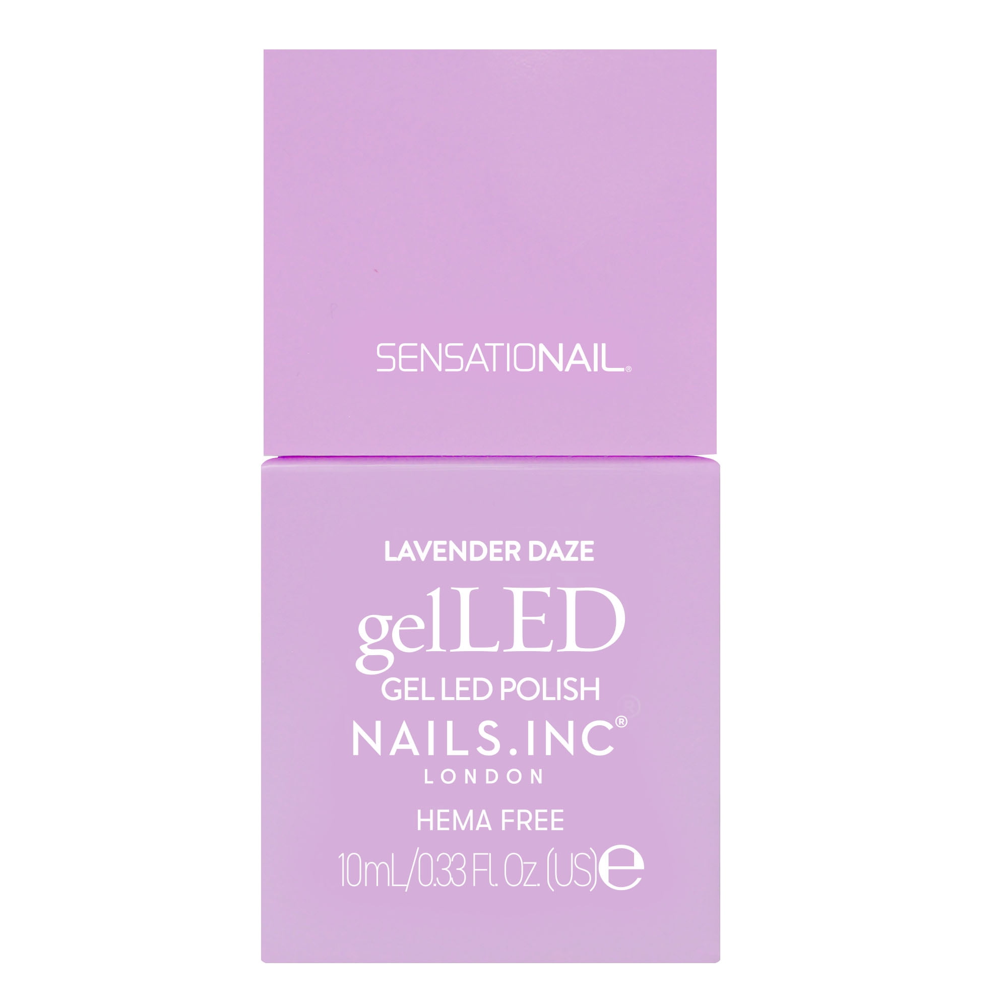 Nails.INC x Sensationail GelLED Gel Nail Polish, Lavender Daze, Lavender Lilac, 0.33 Fl Oz ...