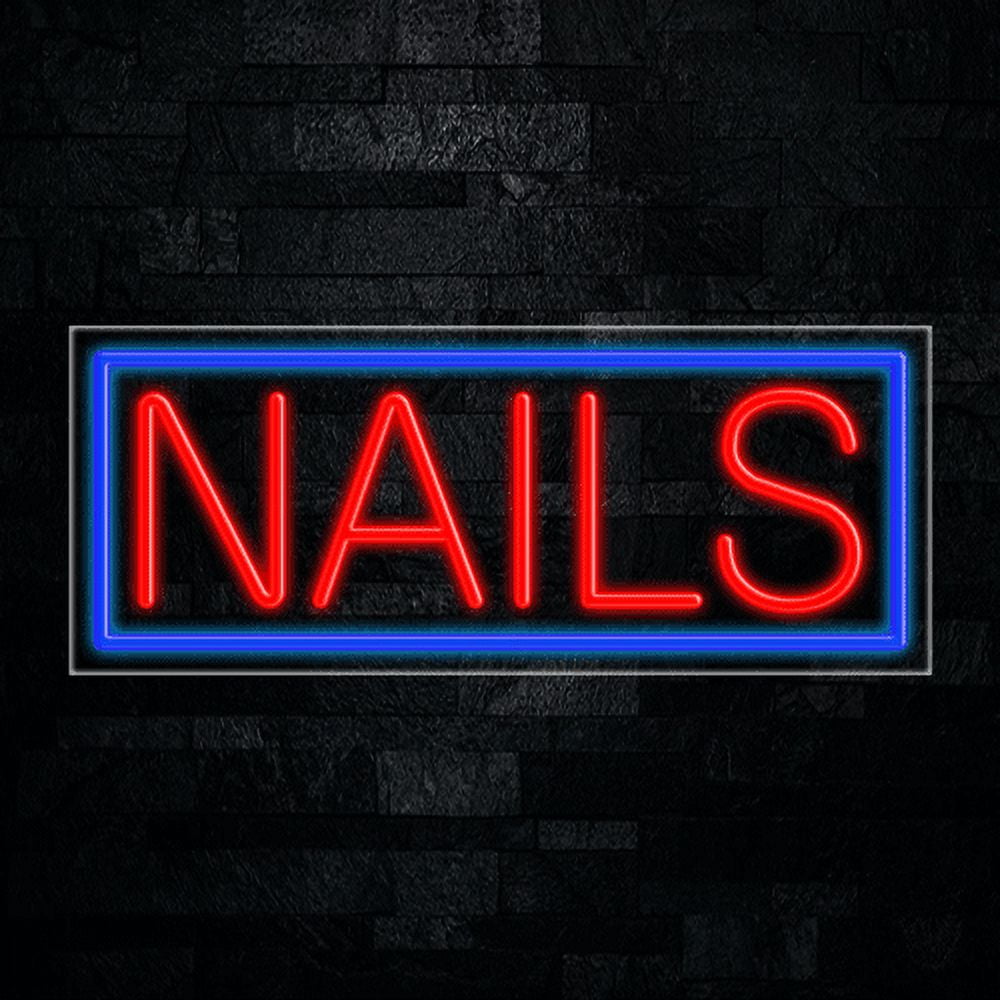 Nails-LED Neon Sign 30"L x 12"H #30093 - Walmart.com