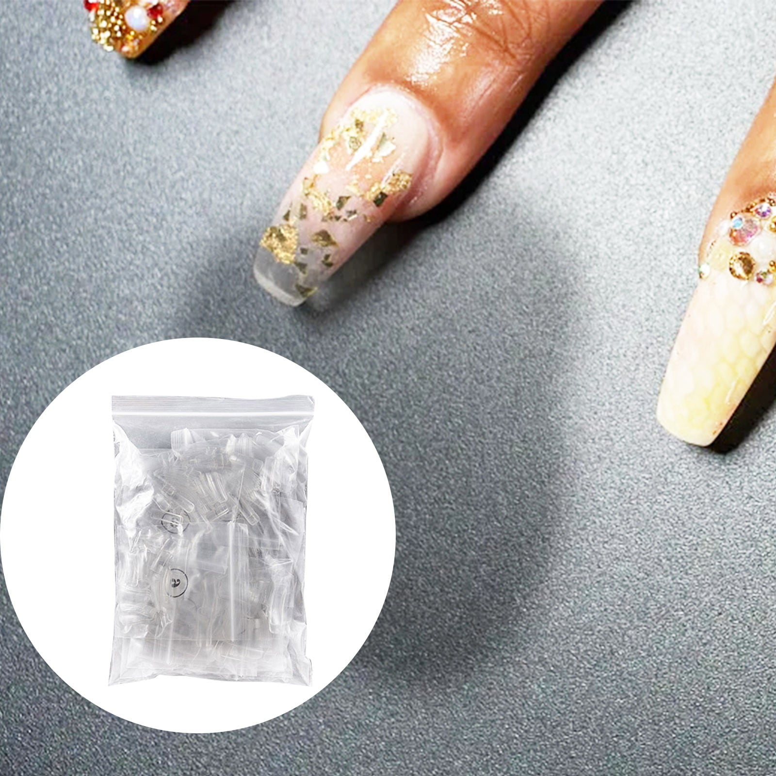 Nails Semi Paste Special Design Thin Wearable Non Sanding Nail for ...