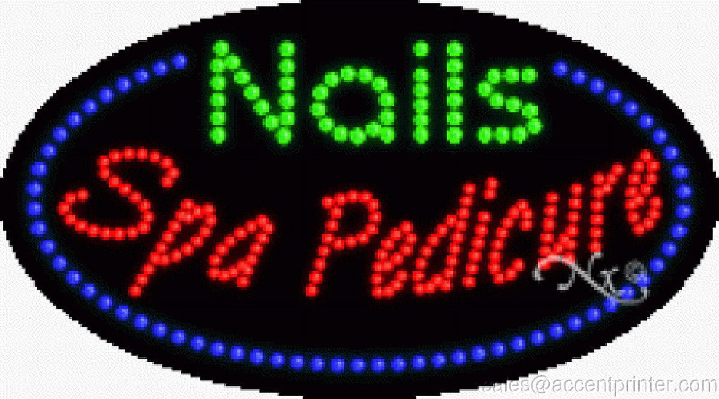 Nails Spa Pedicure Indoor Flashing & Animated High Impact Energy ...