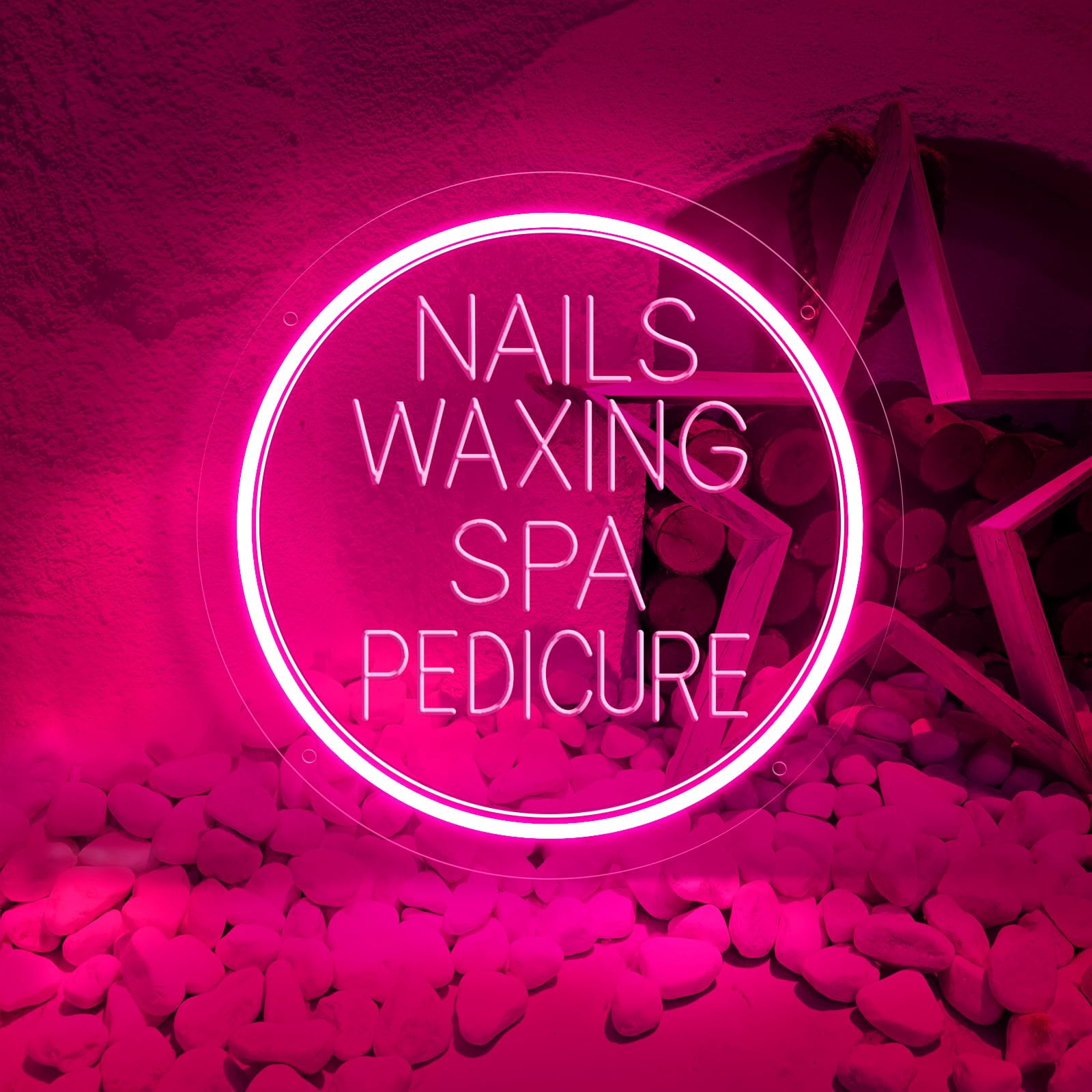 Nails Waxing Spa Pedicure Neon Sign for Wall Decor 3D Art Carving ...
