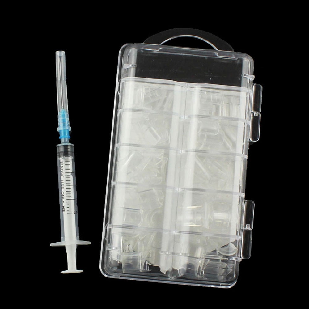 Nails for Acrylic Tips Nail Water Injection Artificial Nail Hollow Nail ...