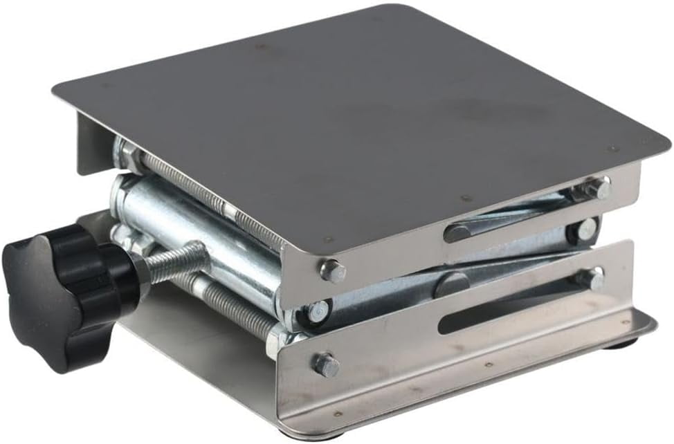 Naimatan 4" x4" Laboratory Elevating Table, Stainless Steel Lab Jack ...