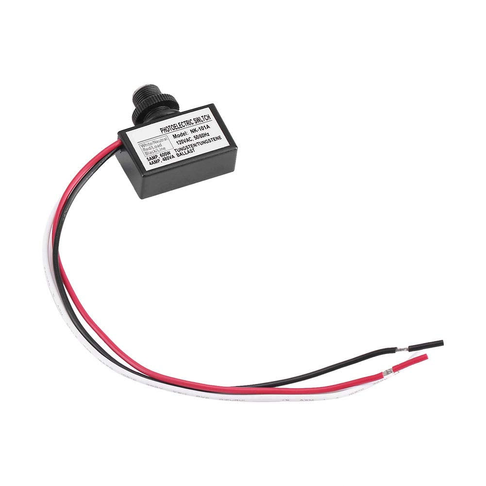 Naimatan Photoelectric Switch, 120VAC 50/60Hz Light Control Sensor ...