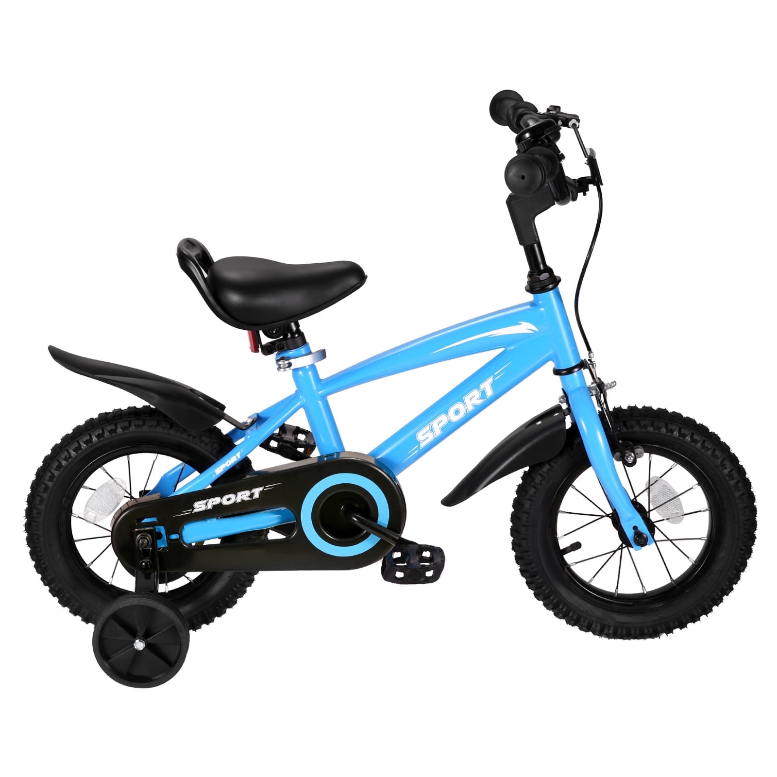 Brandclub - Naipo 12" Kids Girls and Boys Blue Bike with Training wheel ...