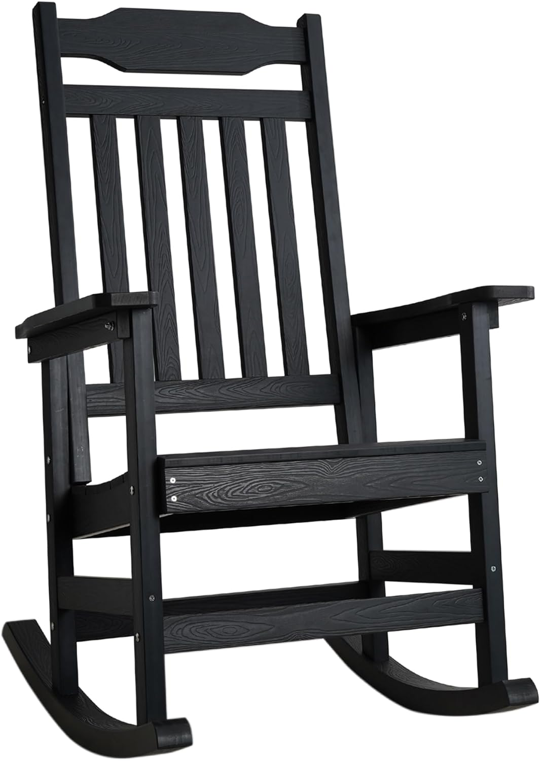 SalonMore Wood Porch Chair,Wood Rocking Chair for Garden Backyard ...