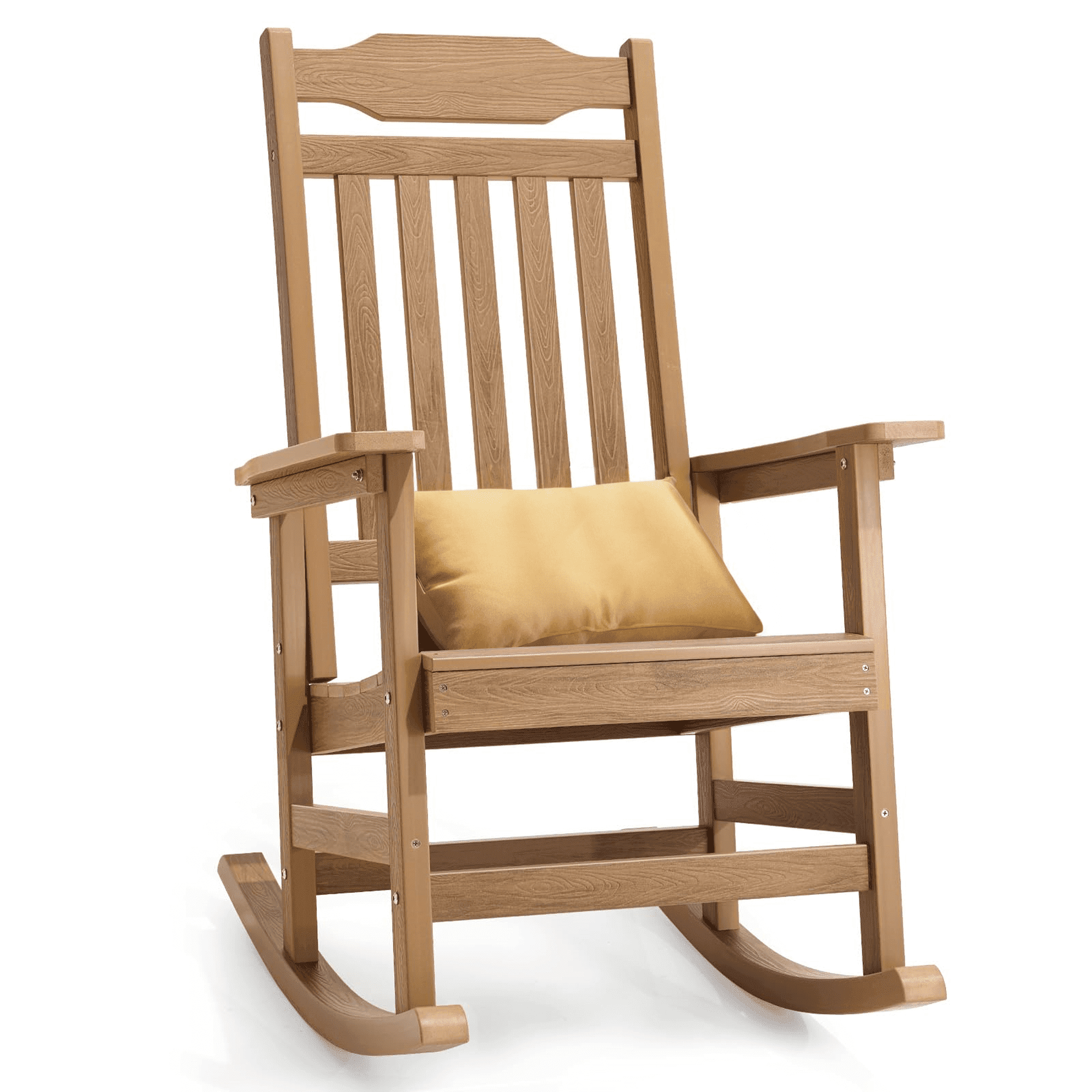 Naipo Patio Rocking Chair All-Weather, Porch Rocker Chair 400 lbs ...