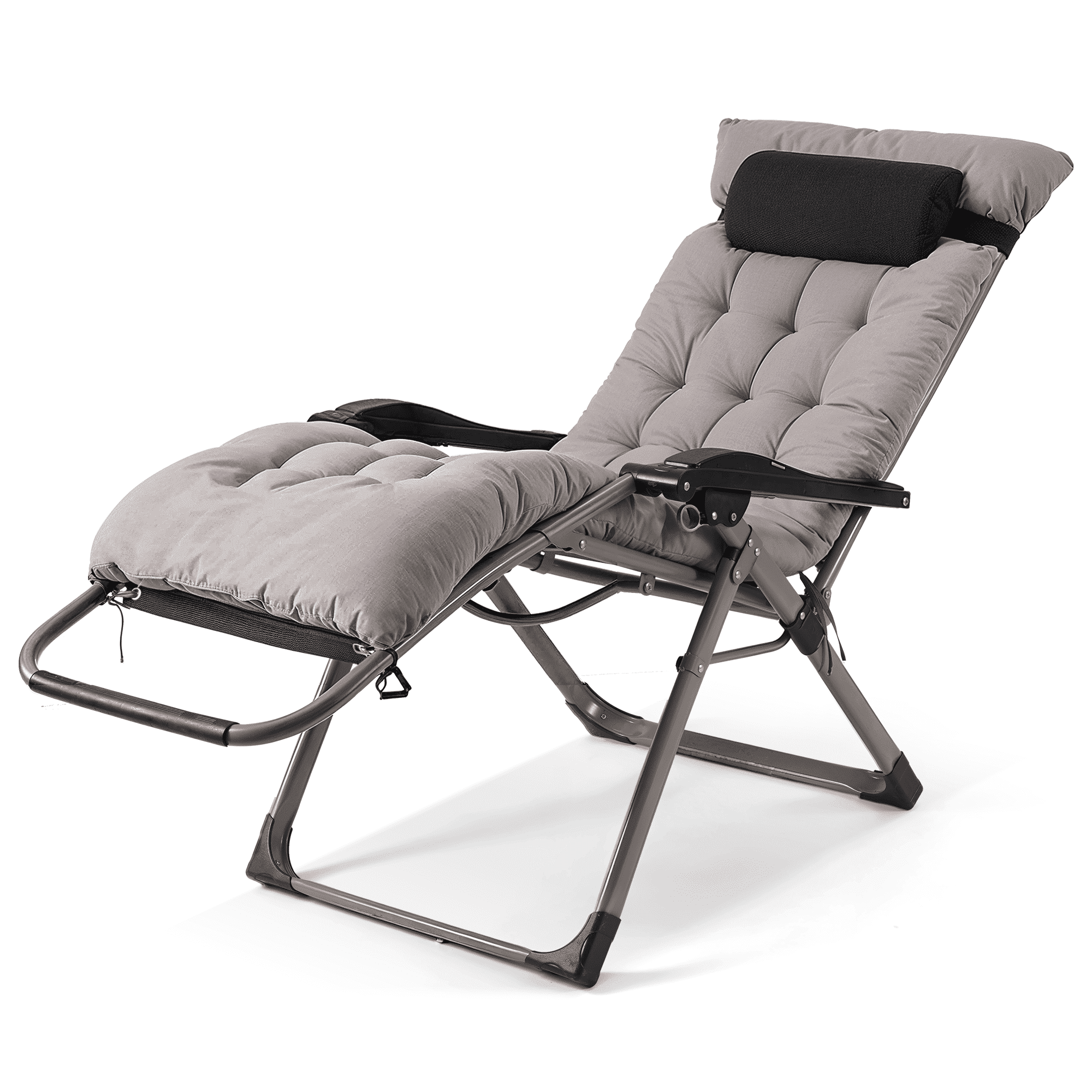 Naipo Zero Gravity Chair Outdoor Foldable Padded Lounge Chair Recliner with Side Table 353lbs Lounge Chair Sleep Relaxing Winner