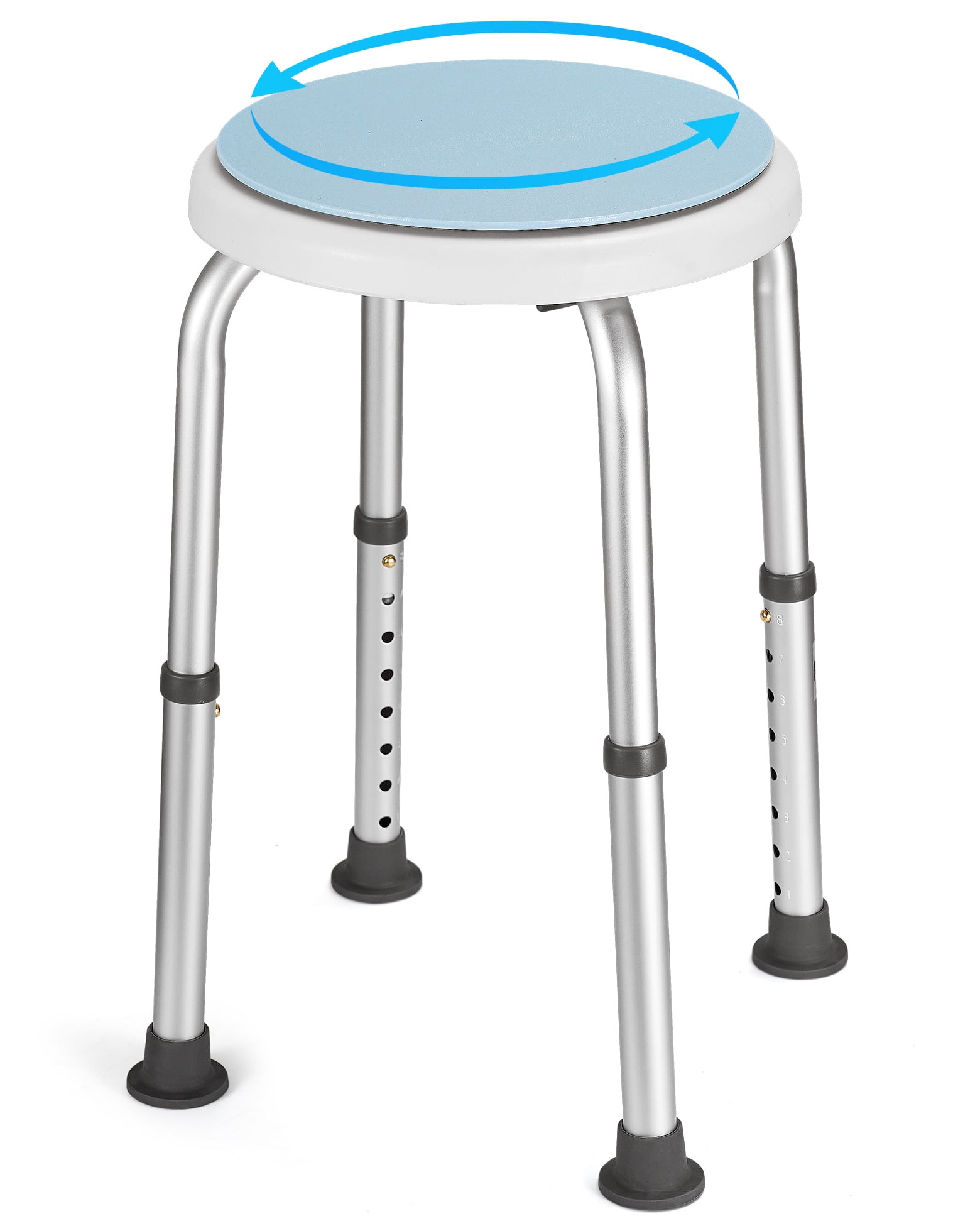 Naipo Shower Chair, 360 Degree Rotating Bathtub Seat with Anti-Slip ...