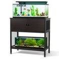 Naipo 40 Gallon Metal Frame Fish Tank Stand with Cabinet Storage ...