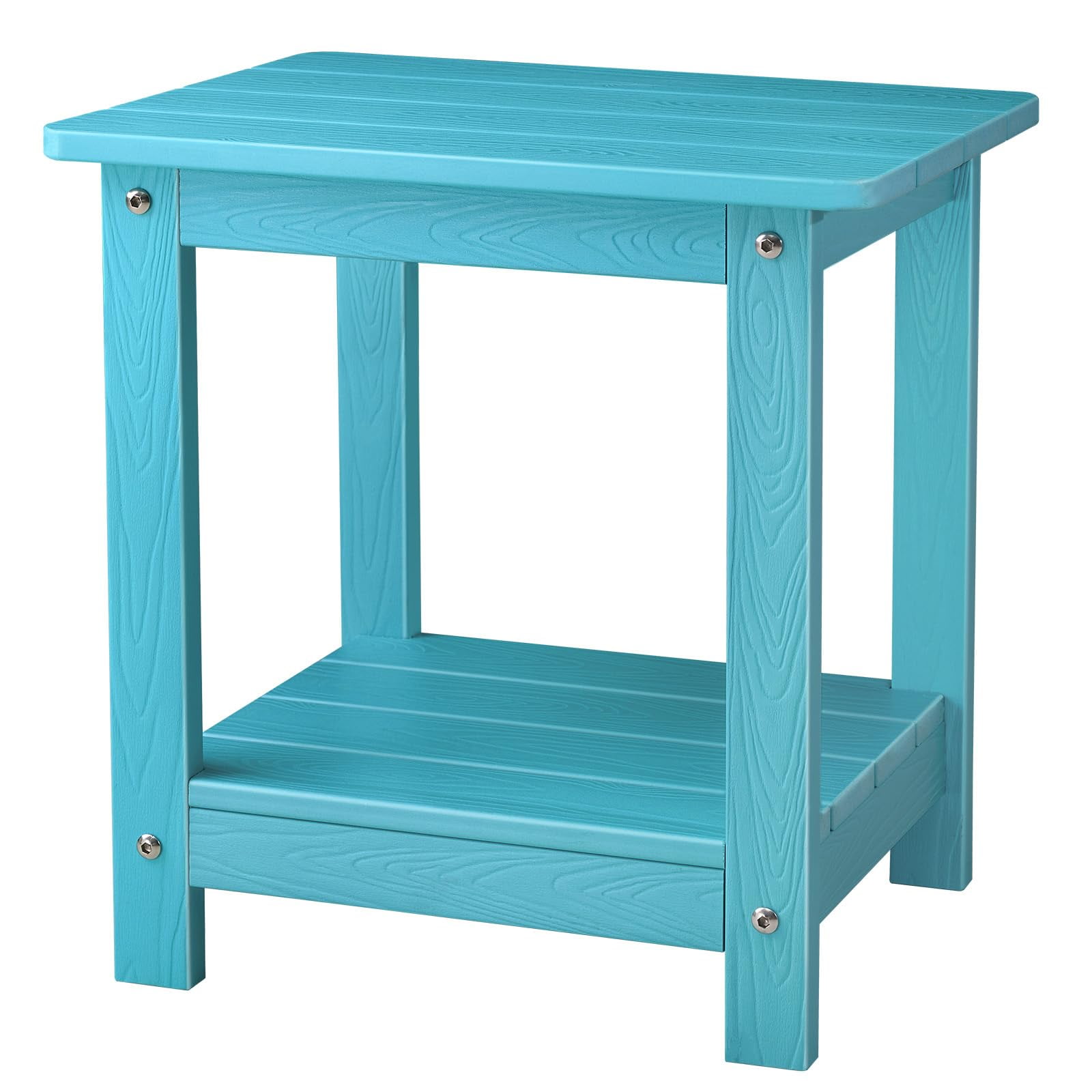 Naipo Adirondack Outdoor End Side Table Rectangular Weather Resistant ...