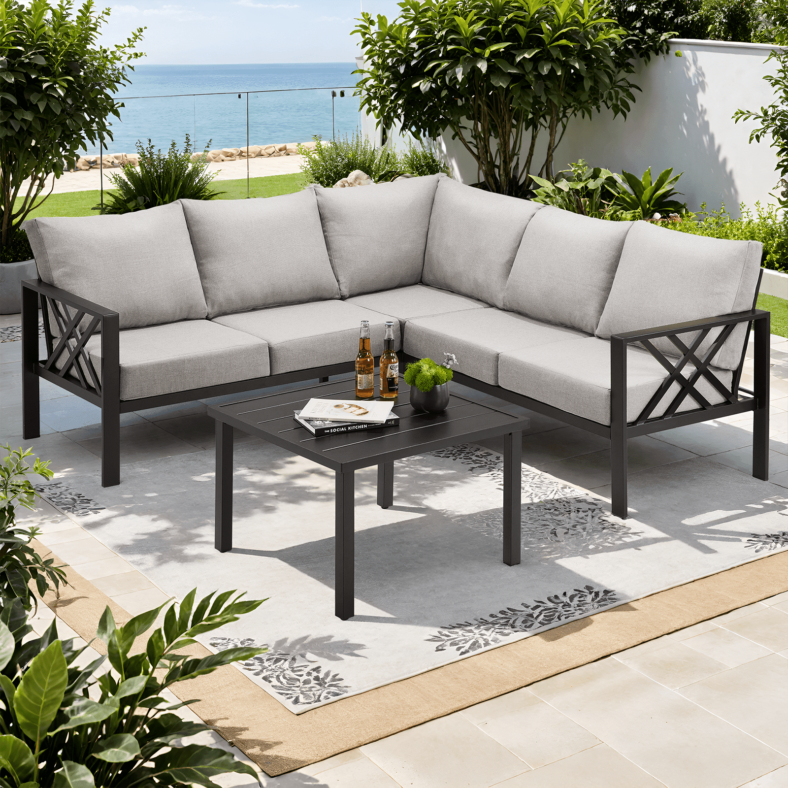 Naipo Outdoor Patio Furniture sets, All-Metal Patio Furniture Sets ...