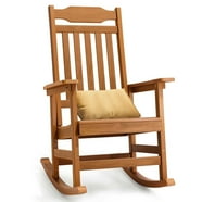 SERWALL Outdoor Rocking Chair, HDPE Weatherproof Patio Rocker, White ...