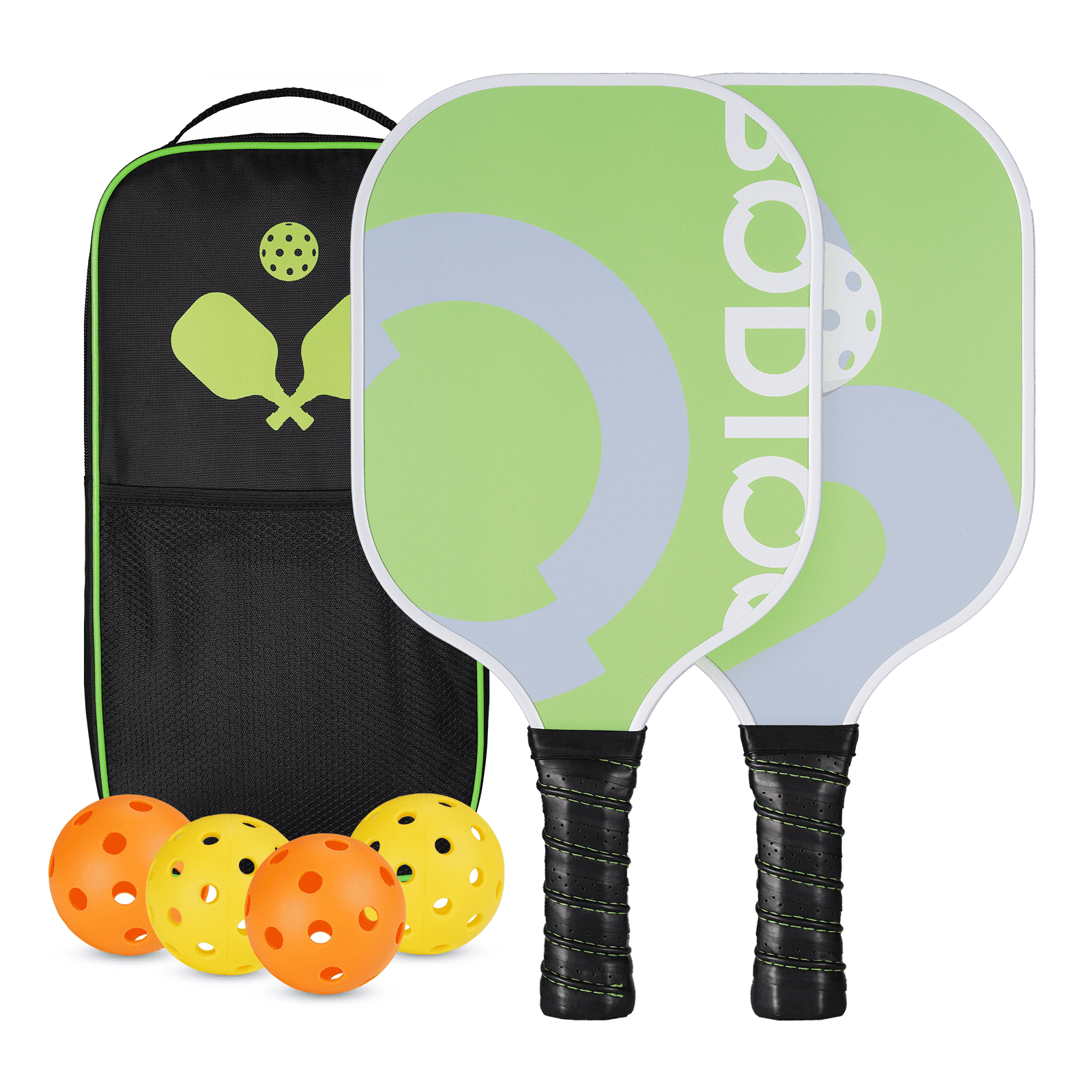 Naipo Lightweight Pickleball Paddle Set, Honeycomb Core, 4 Anti-Slip ...