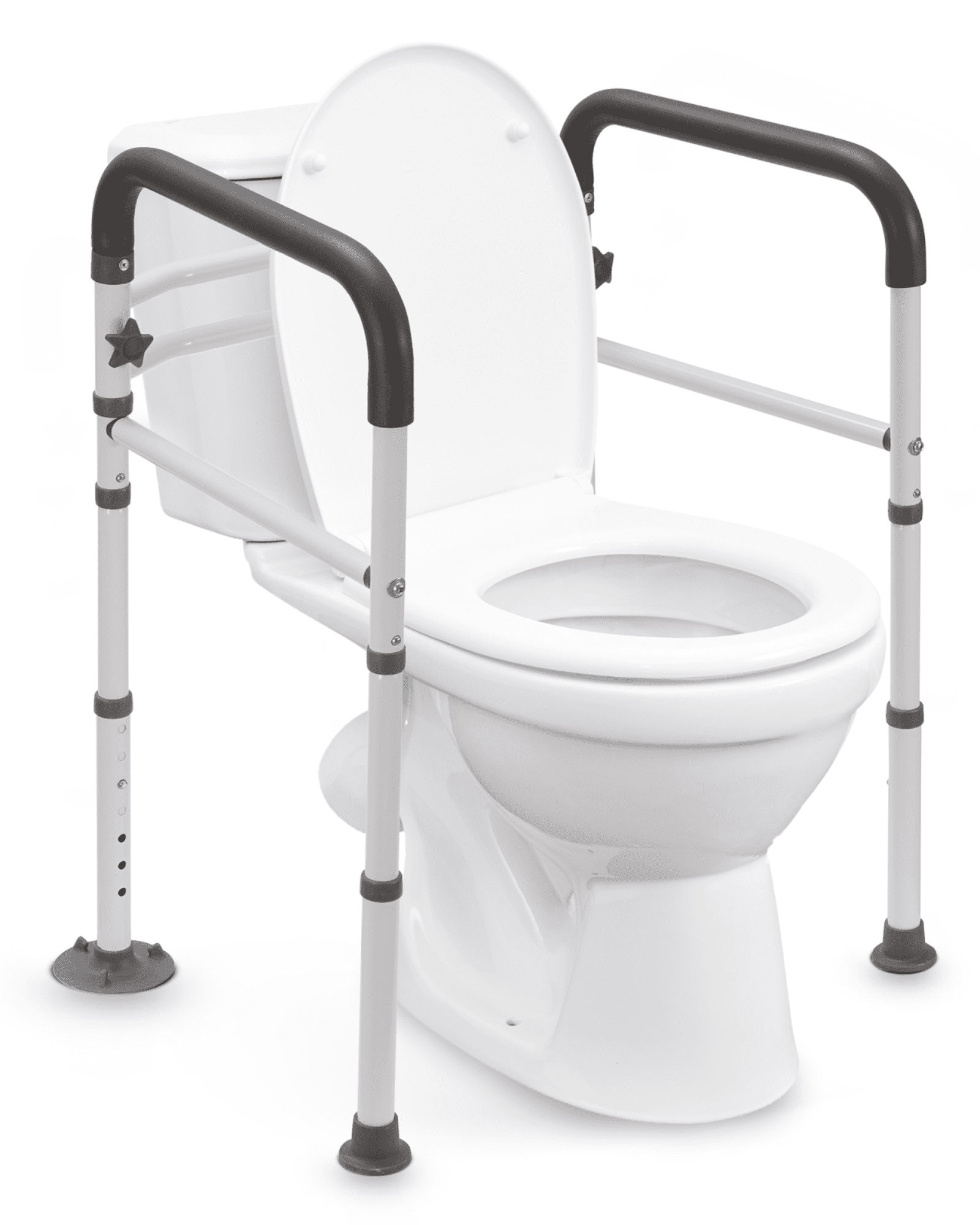 Naipo Toilet Safety Rails Frame with Handles for Seniors & Disabled ...
