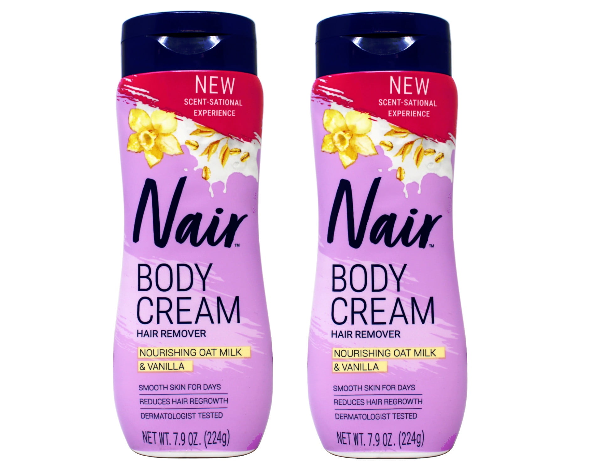 Nair Body Cream Hair Remover with Nourishing Oat Milk and Vanilla, Body ...