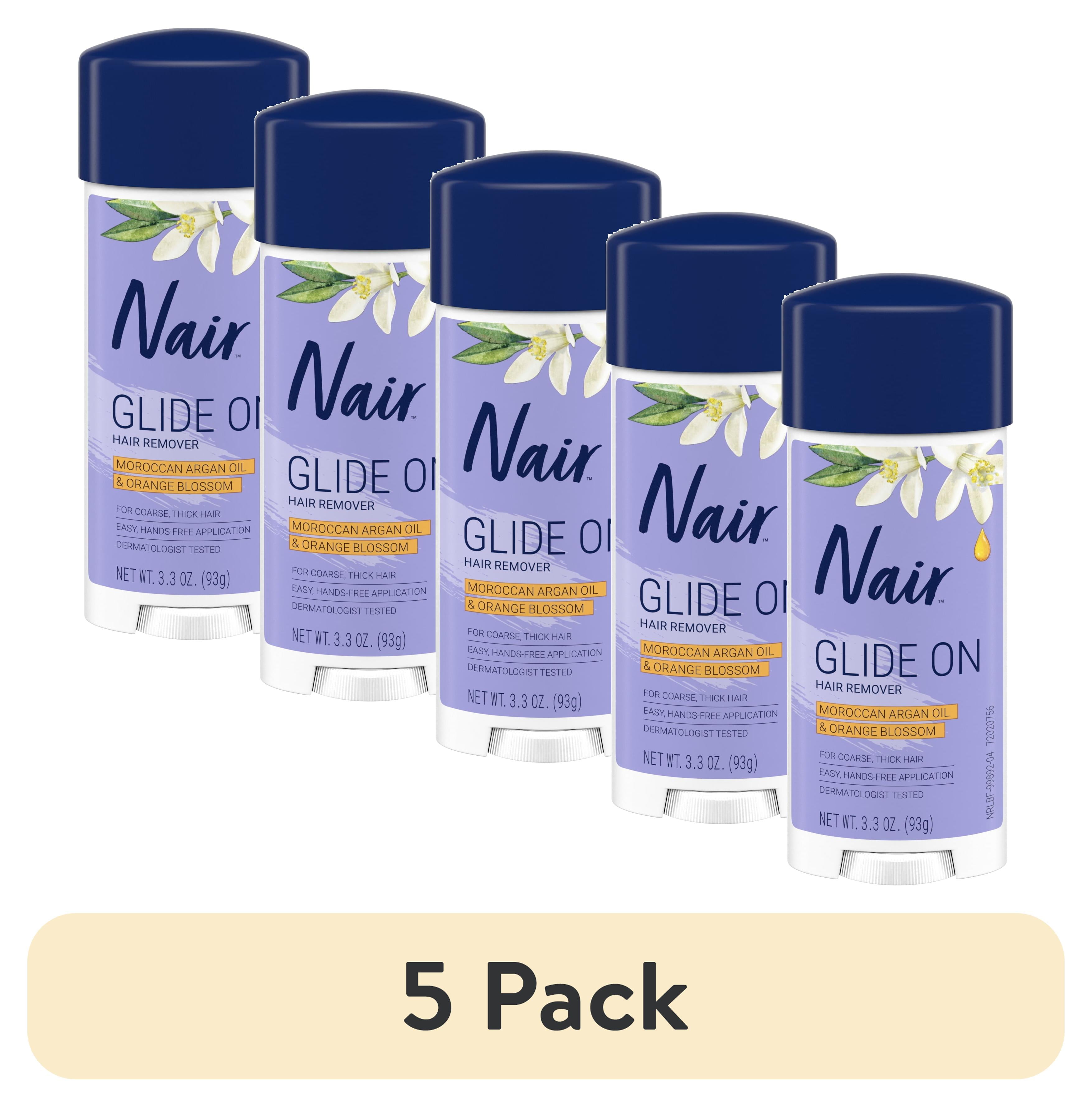 (1 pack) Nair Glide On Hair Removal Cream, Arm, Leg, and Bikini Hair ...