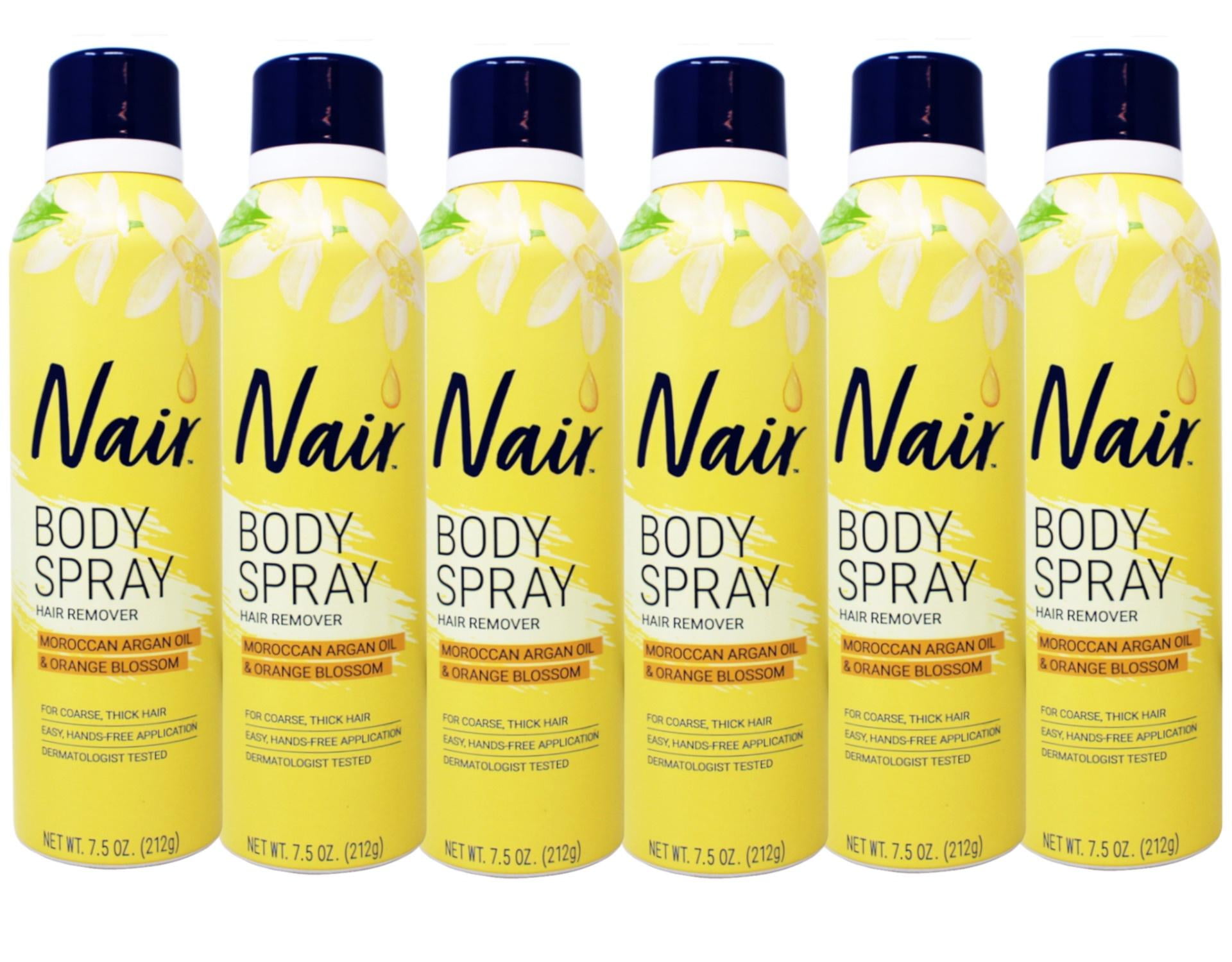Nair Moroccan Argan Oil Sprayaway No Touch Spray, Max - 7.5 Oz, 6 Pack ...