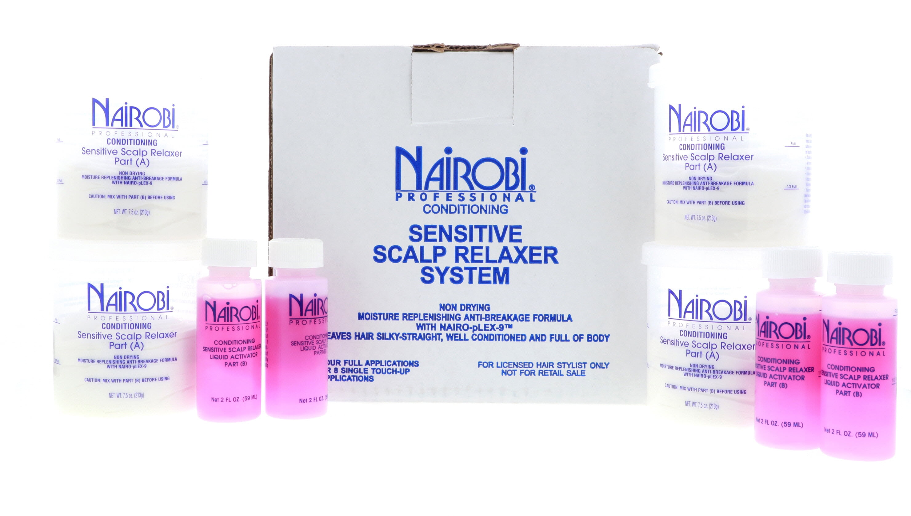 Nairobi Conditioning Sensitive Scalp Relaxer Kit, 4 Count - Walmart.com