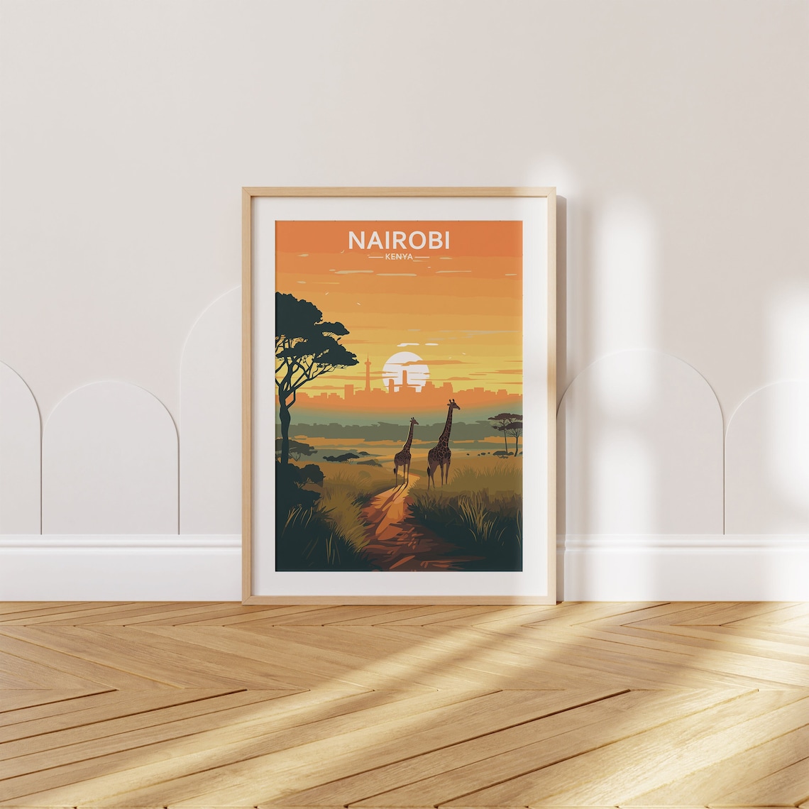 Nairobi Poster Kenya Scenic Travel Wall Art Decor, Unframed Poster Size ...