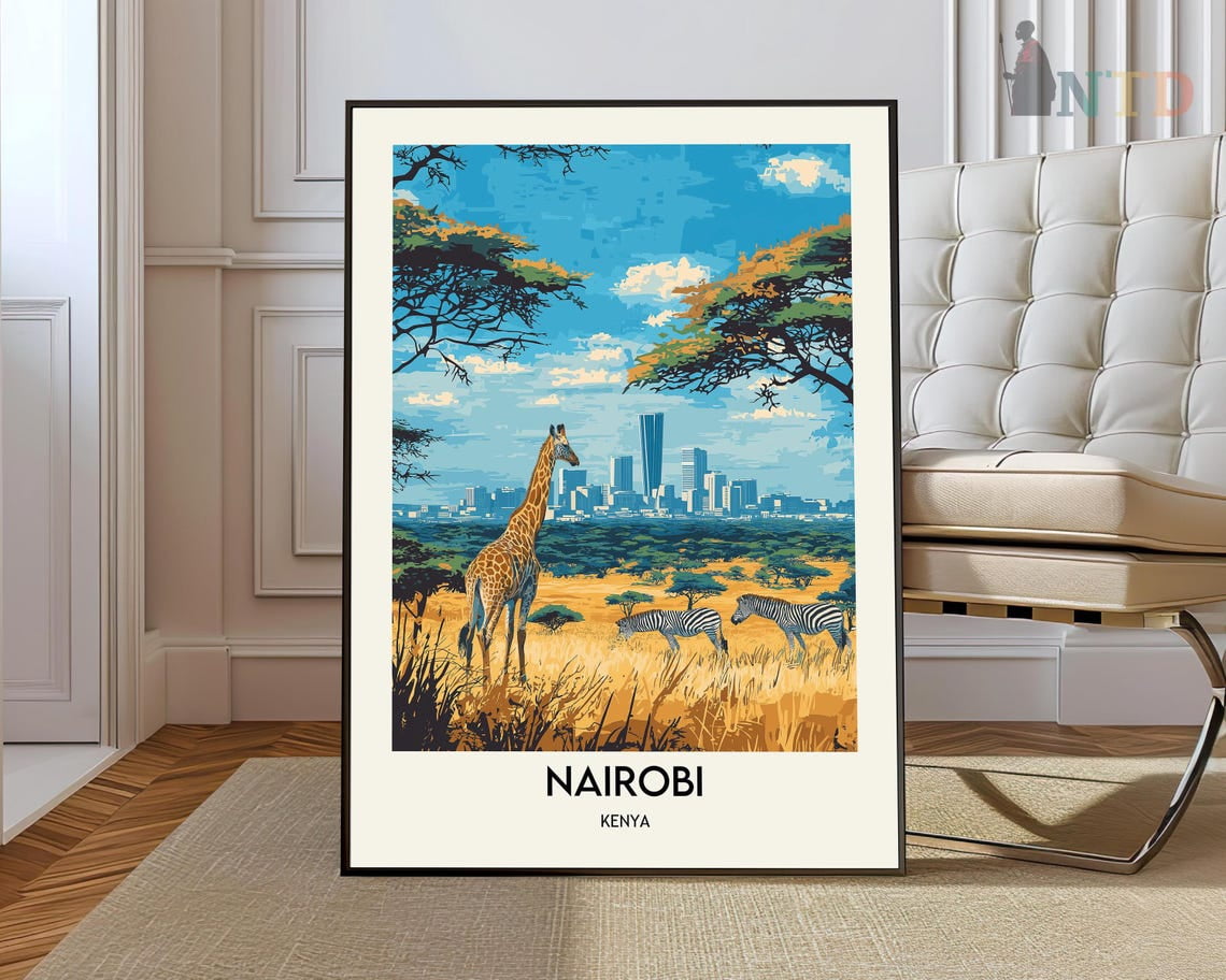 Nairobi Print, Nairobi Wall Art, Nairobi Poster, Nairobi Photo, Nairobi ...