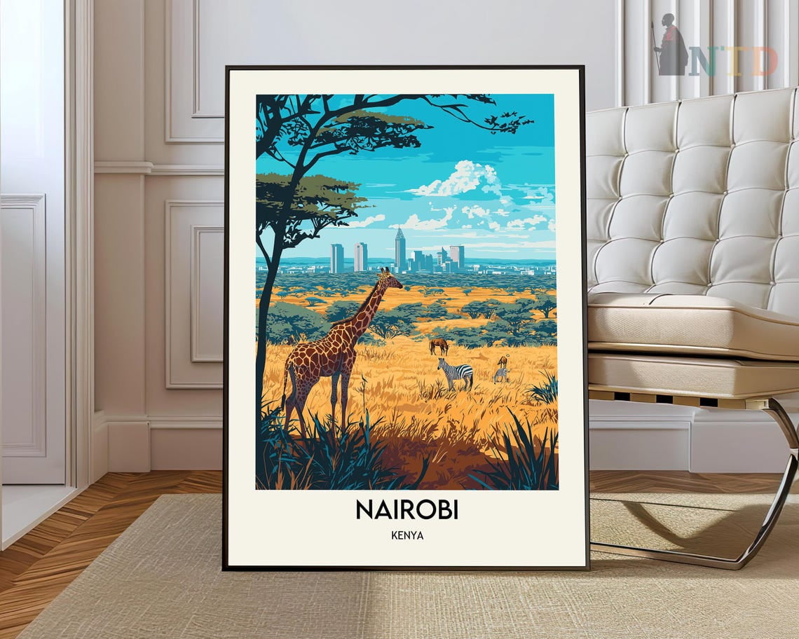 Nairobi Print, Nairobinairobi Poster, Nairobi Photo, Nairobi Poster ...