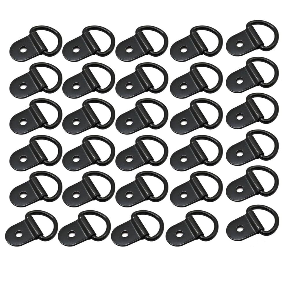 Naisfei 30 Pcs D Ring Tie Down Boat Strap Tie Down D Ring Anchor Truck ...