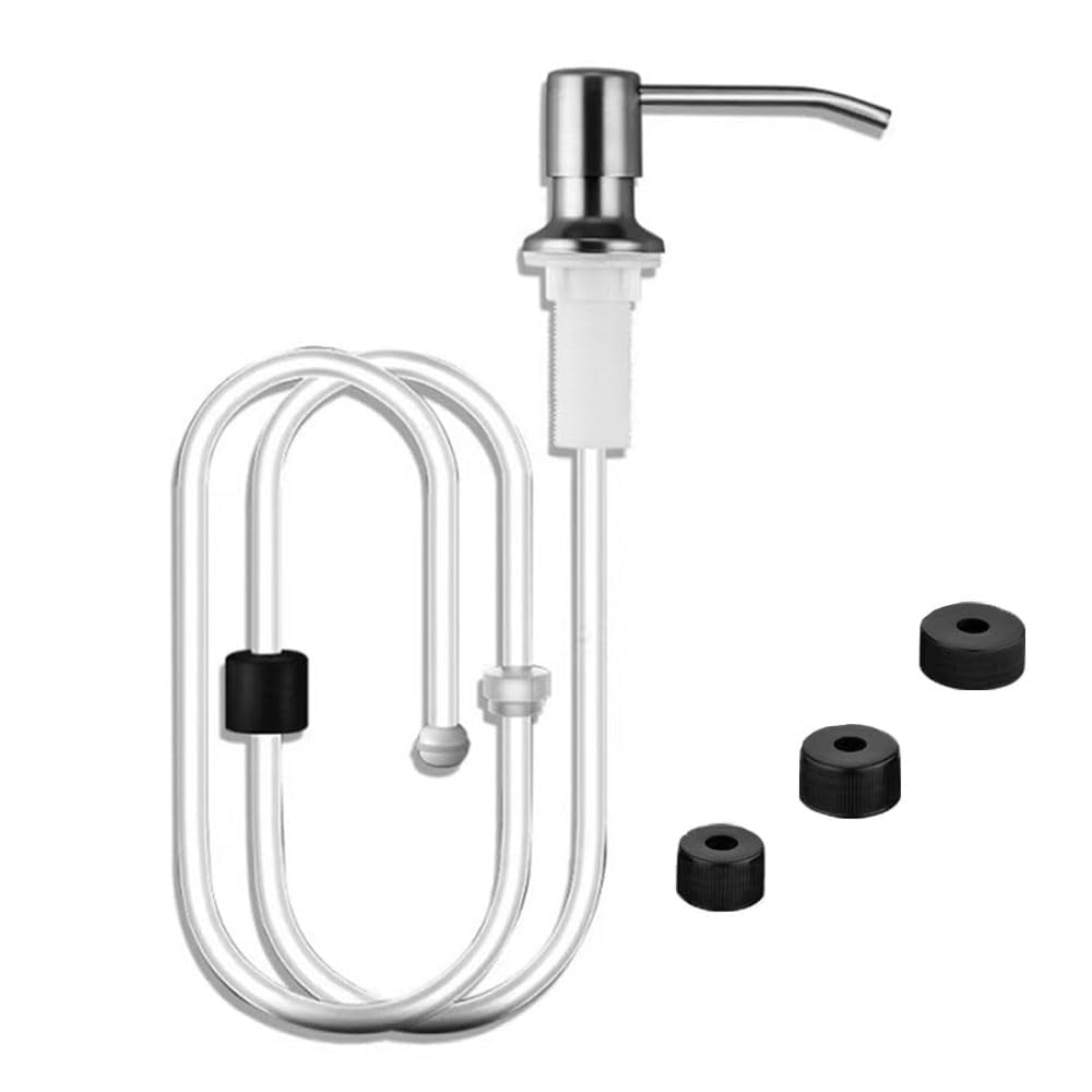 Naisfei Soap Dispenser for Kitchen Sink, Stainless Steel Pump, 1M ...
