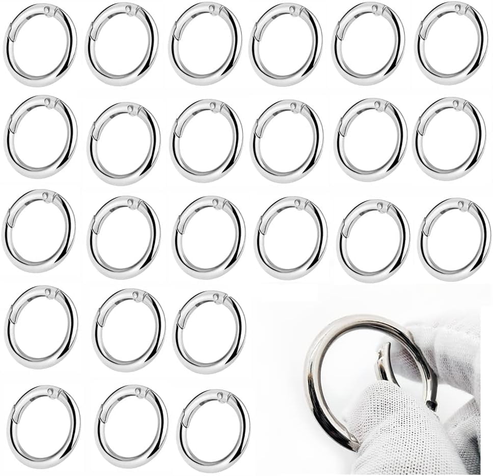 Naisfei Spring O Rings, 40 Pcs Spring O Ring Zinc Alloy Spring Clip ...
