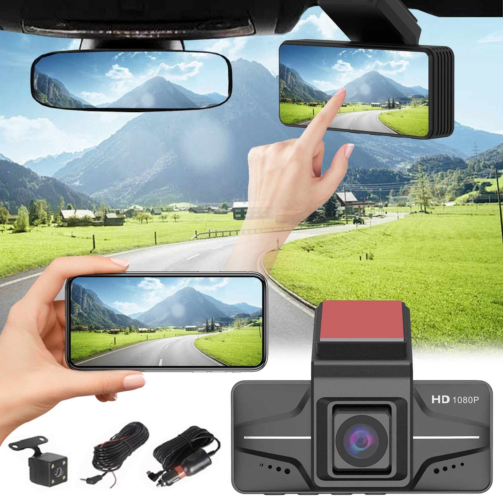 Naittoop Accessories for Car Clearance, High Definition Dash Cam Built ...